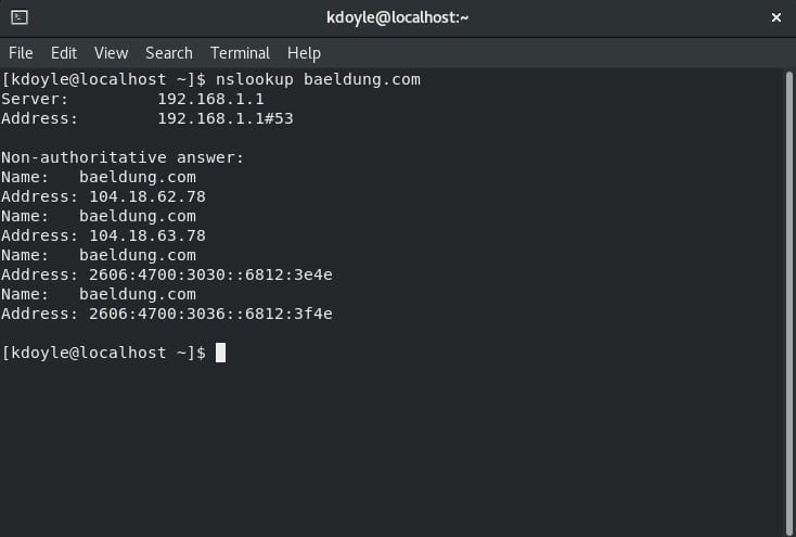 The Nslookup Command Baeldung On Linux 9057