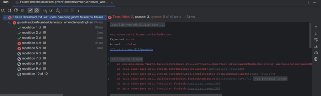A Guide to @RepeatedTest in Junit 5 | Baeldung
