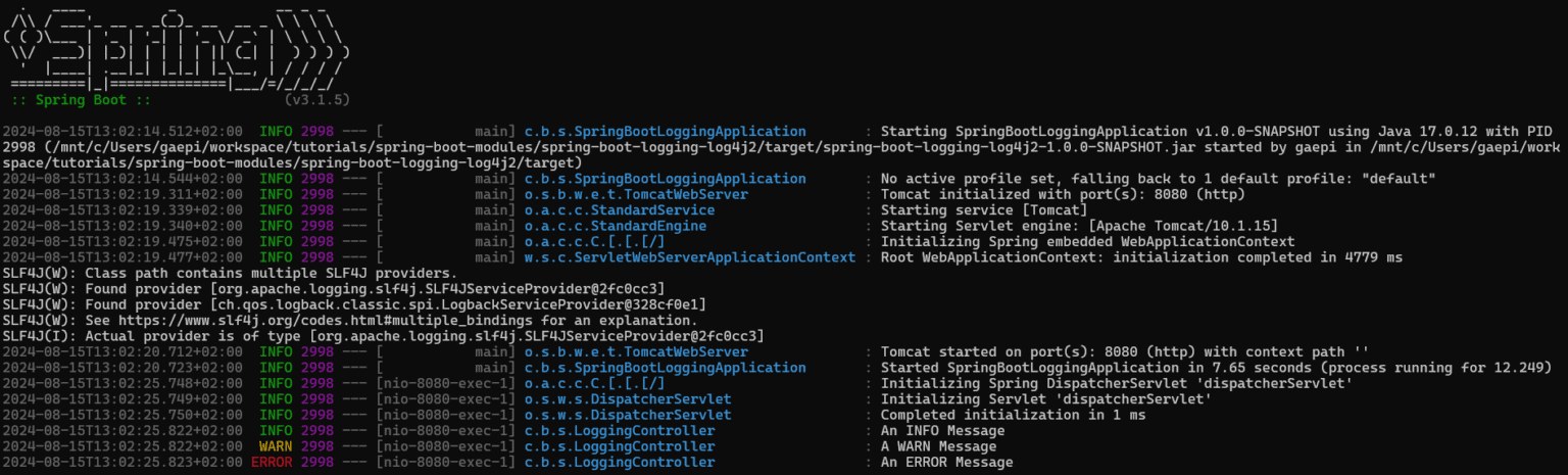Logging In Spring Boot Baeldung