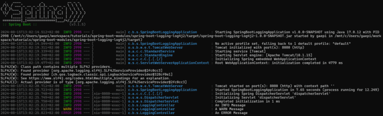 Logging in Spring Boot | Baeldung