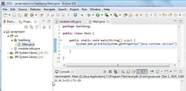 How to Change Java Version in an Eclipse Project | Baeldung