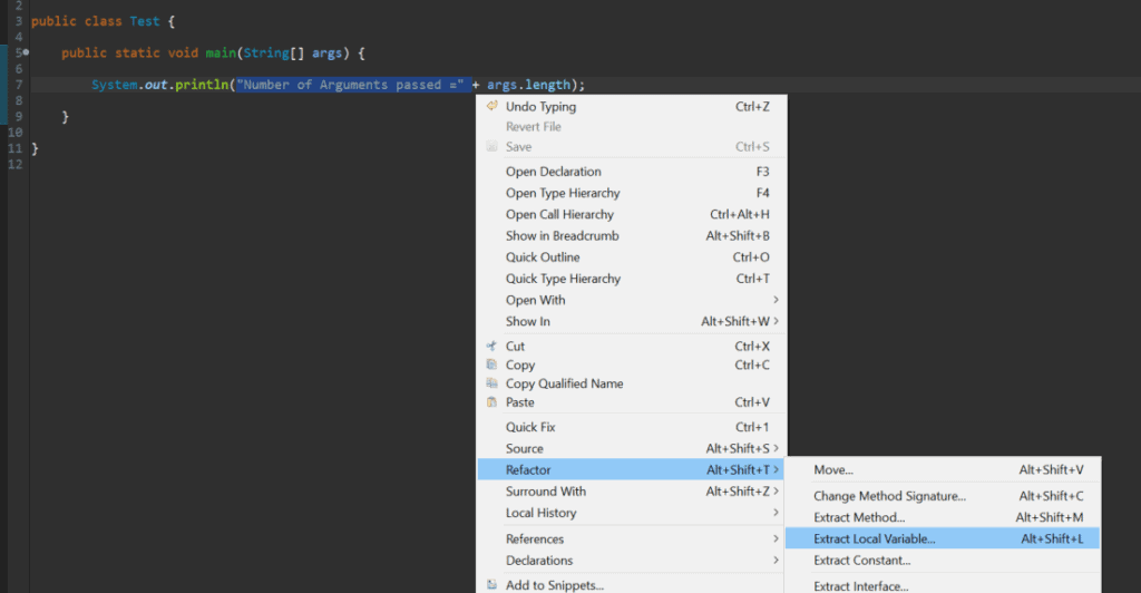 Refactoring in Eclipse | Baeldung