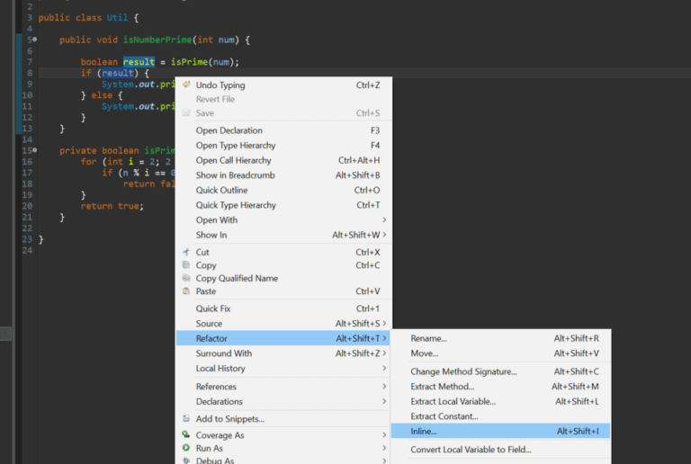 Refactoring in Eclipse | Baeldung