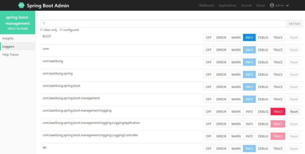Changing the Logging Level at the Runtime for a Spring Boot Application | Baeldung