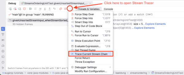 Debugging Java Streams with IntelliJ | Baeldung