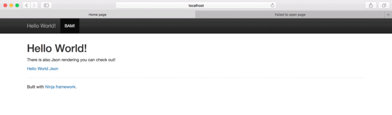 Introduction to Ninja Framework | Baeldung