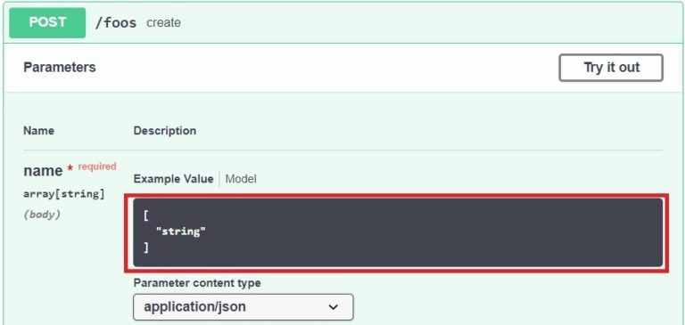 Specify An Array Of Strings As Body Parameters In Swagger Baeldung 