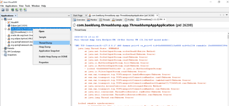 Capturing a Java Thread Dump | Baeldung