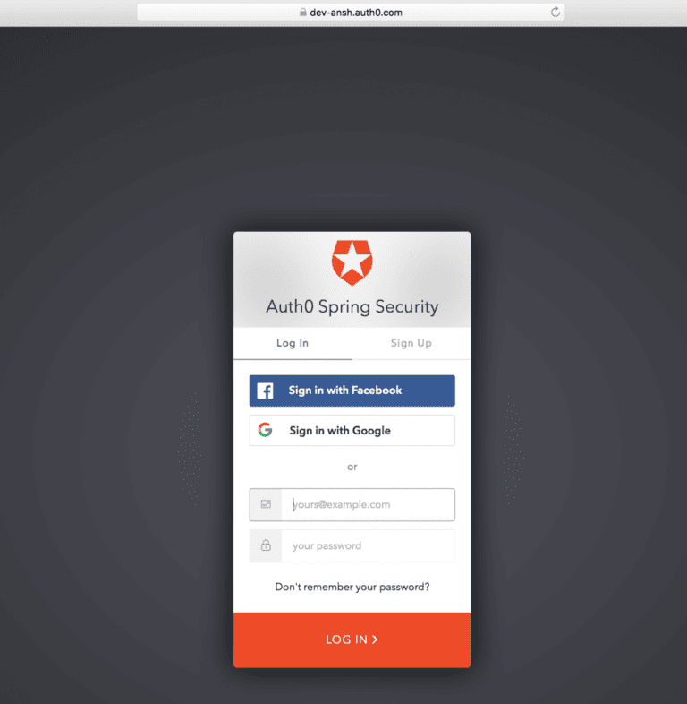 Spring Security With Auth0 | Baeldung