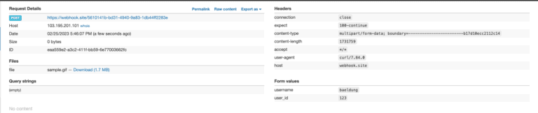 Guide to Sending Post Request via cURL With Data From a File | Baeldung