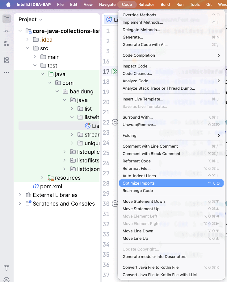 Disable Wildcard Import in IntelliJ | Baeldung