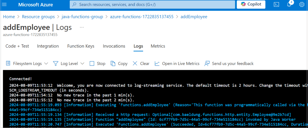 Azure Functions in Java | Baeldung