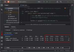 How to Count Lines of Java Code Using IntelliJ IDEA? | Baeldung