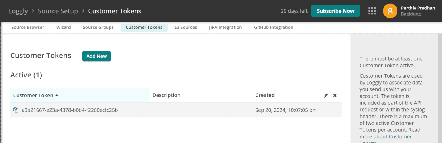 Monitor Java Application Logs With Loggly Baeldung