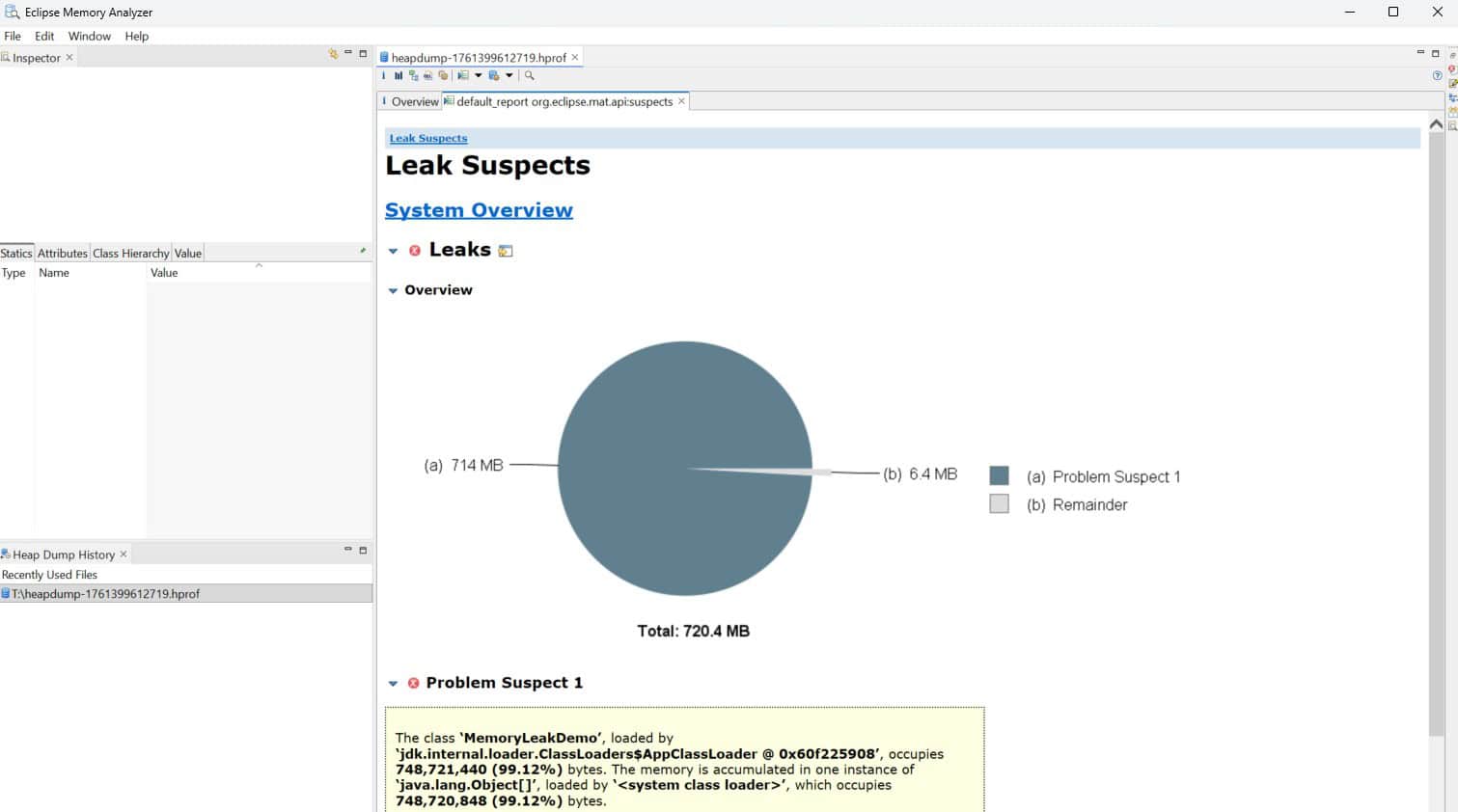 Tool to Analyze Offline Java Heap Dumps | Baeldung