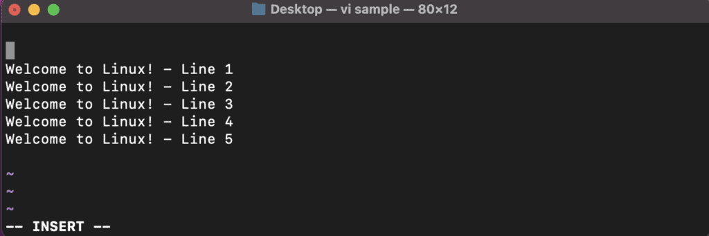 Delete Selected Text In The Vi Editor Baeldung On Linux