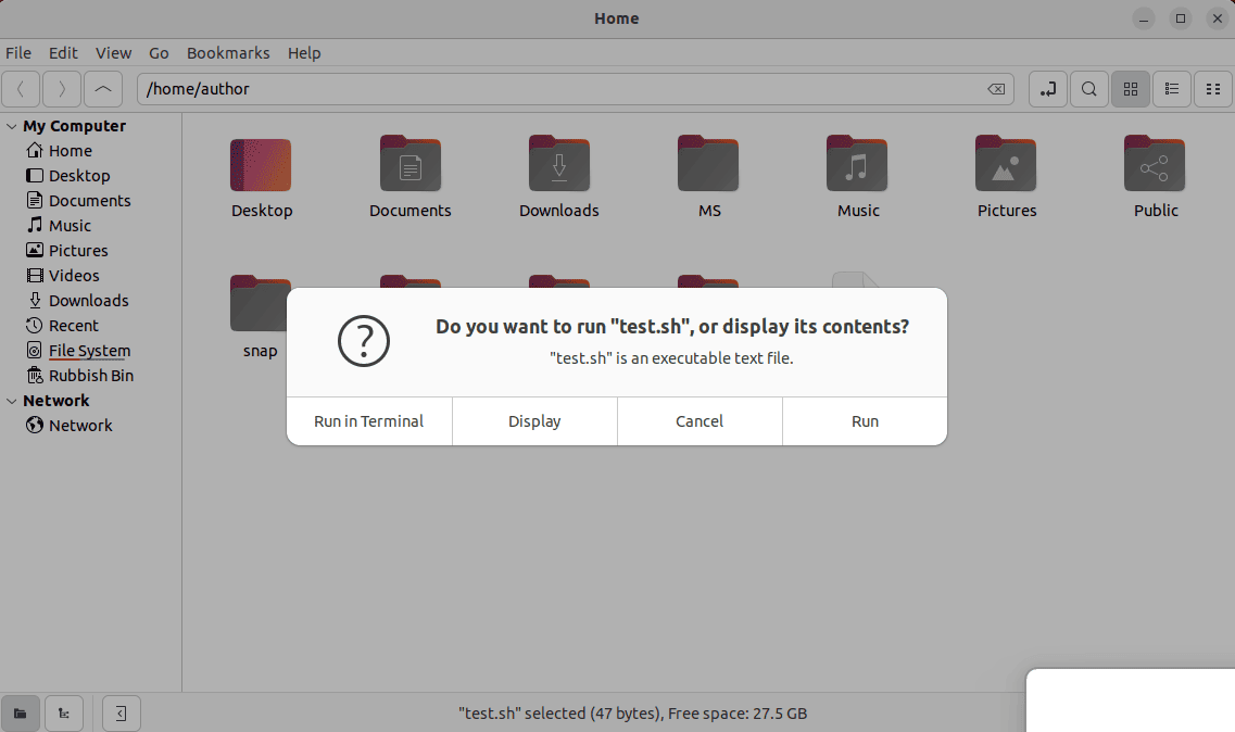 How To Execute Scripts In Nautilus Baeldung On Linux 