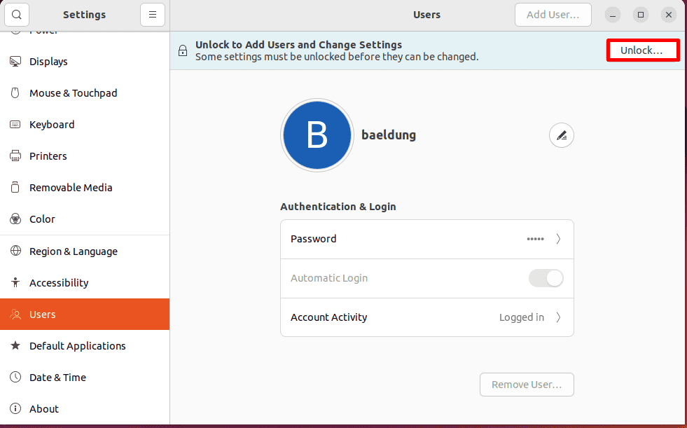 What Is Unlock Keyring and How to Fix It | Baeldung on Linux