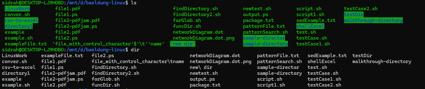 Differences Between Dir And Ls Commands Baeldung On Linux