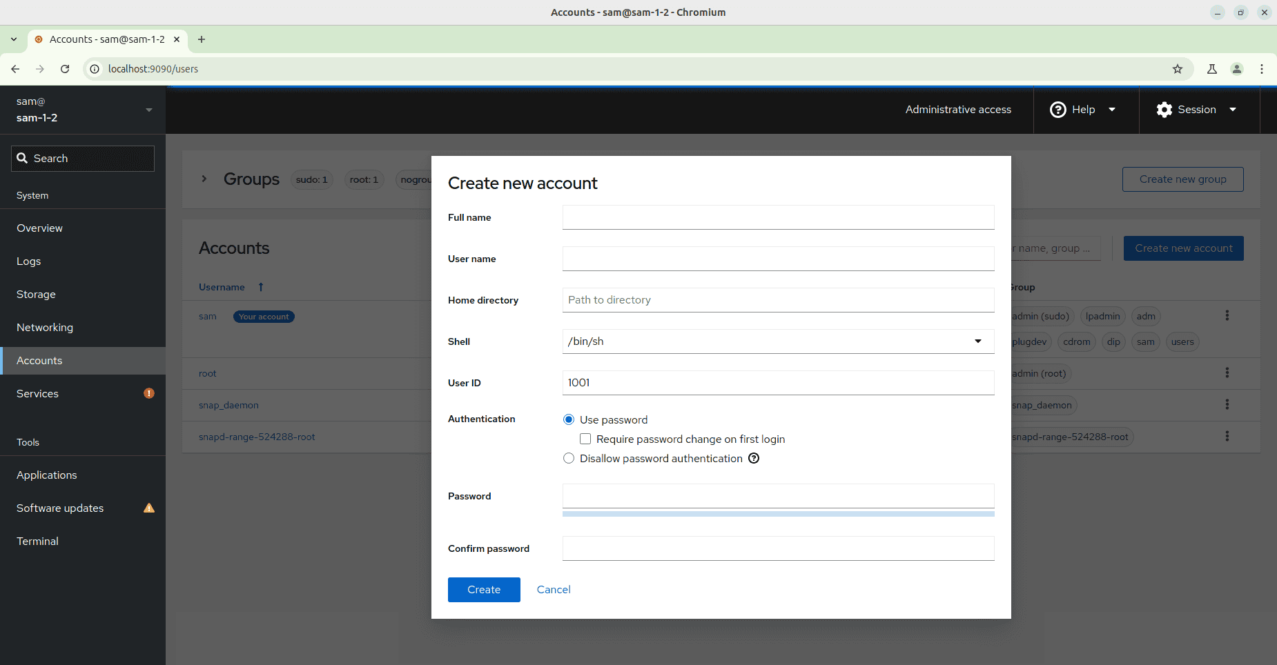 GUI for User Management in Linux | Baeldung on Linux