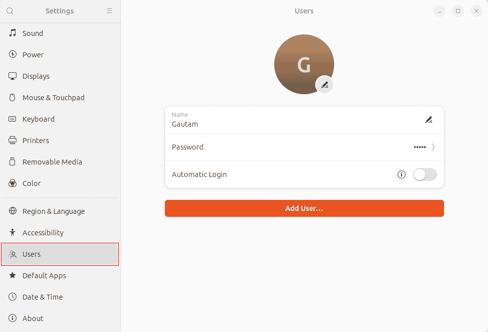 GUI for User Management in Linux | Baeldung on Linux