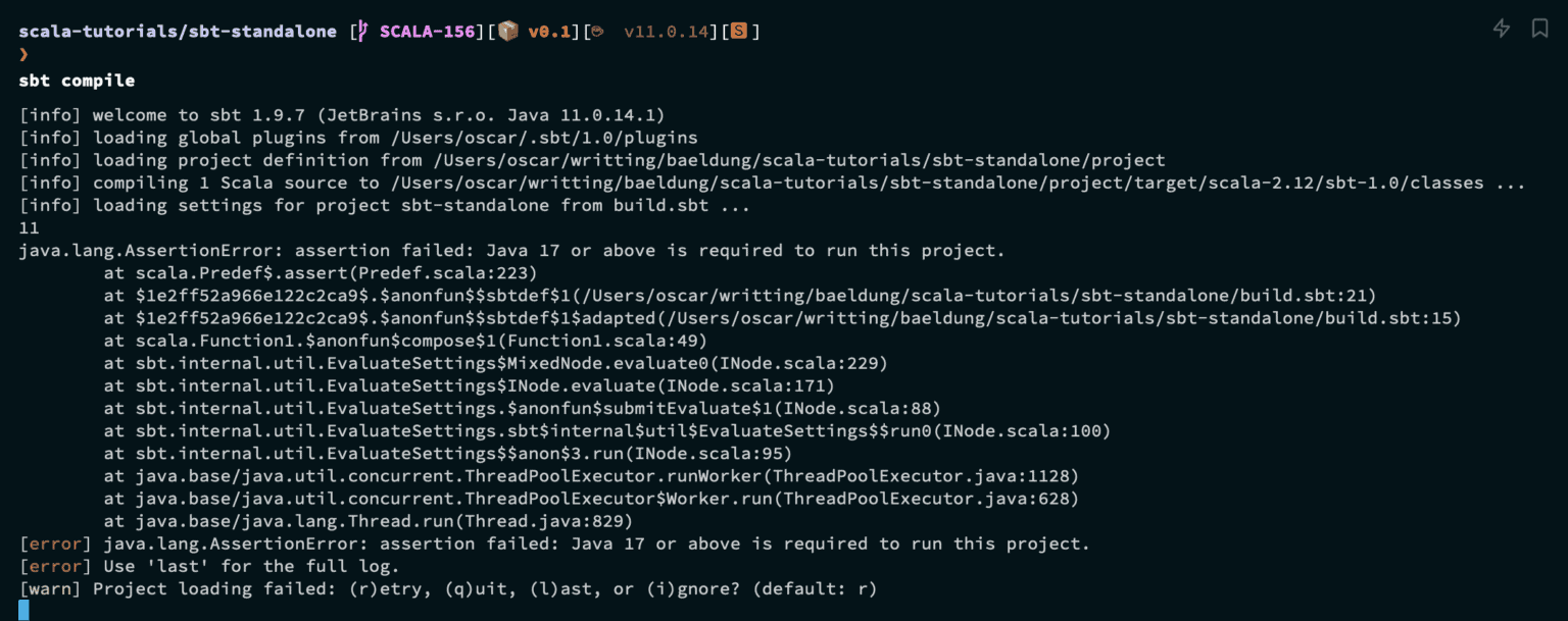 Enforcing the JVM Version in an SBT Project | Baeldung on Scala