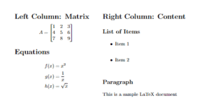 How to Use a Two-Columns Layout in LaTeX? | Baeldung on Computer Science