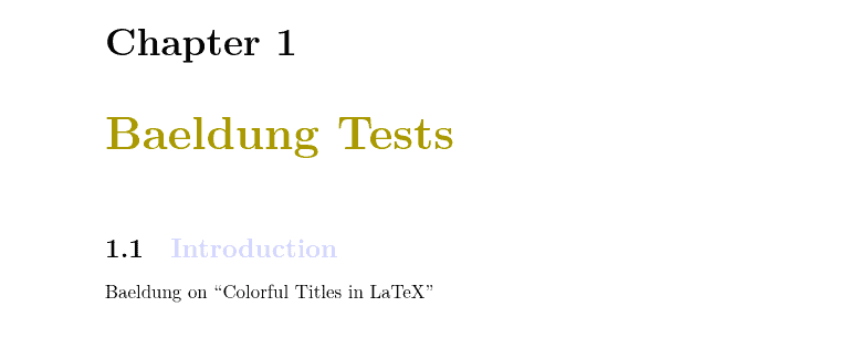 Colorful Titles in LaTeX | Baeldung on Computer Science