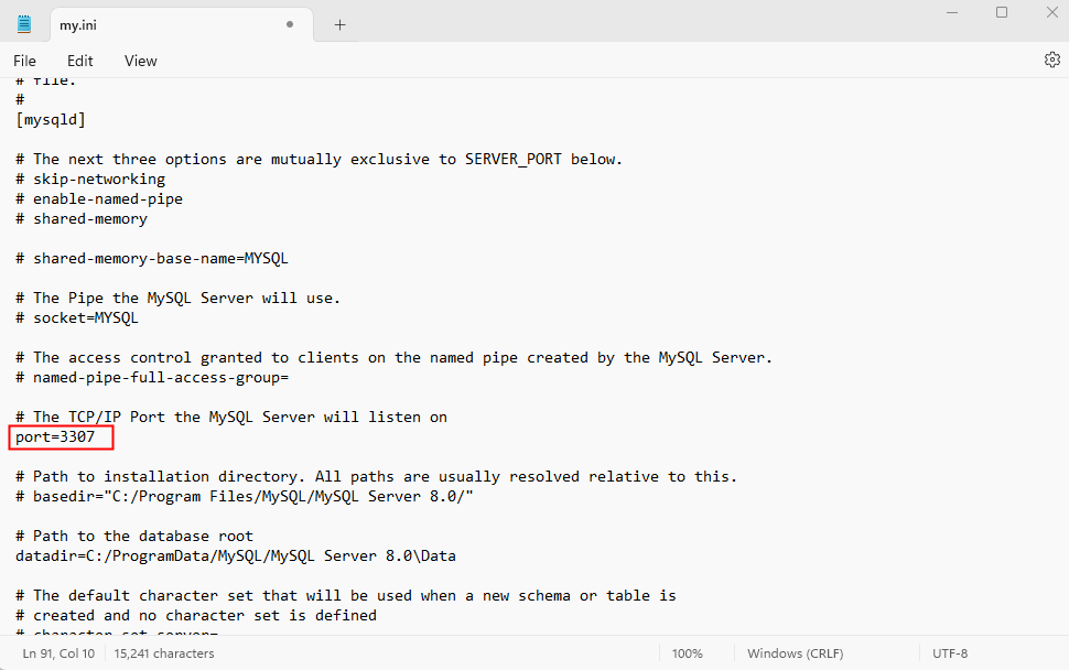 How to Change the Default Port of MySQL Baeldung on SQL How to Change the Default Port of MySQL Baeldung on SQL