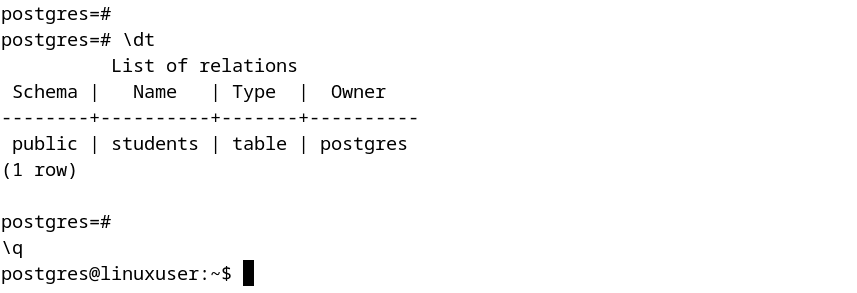 Exit Out of psql Command-Line Utility Baeldung on SQL